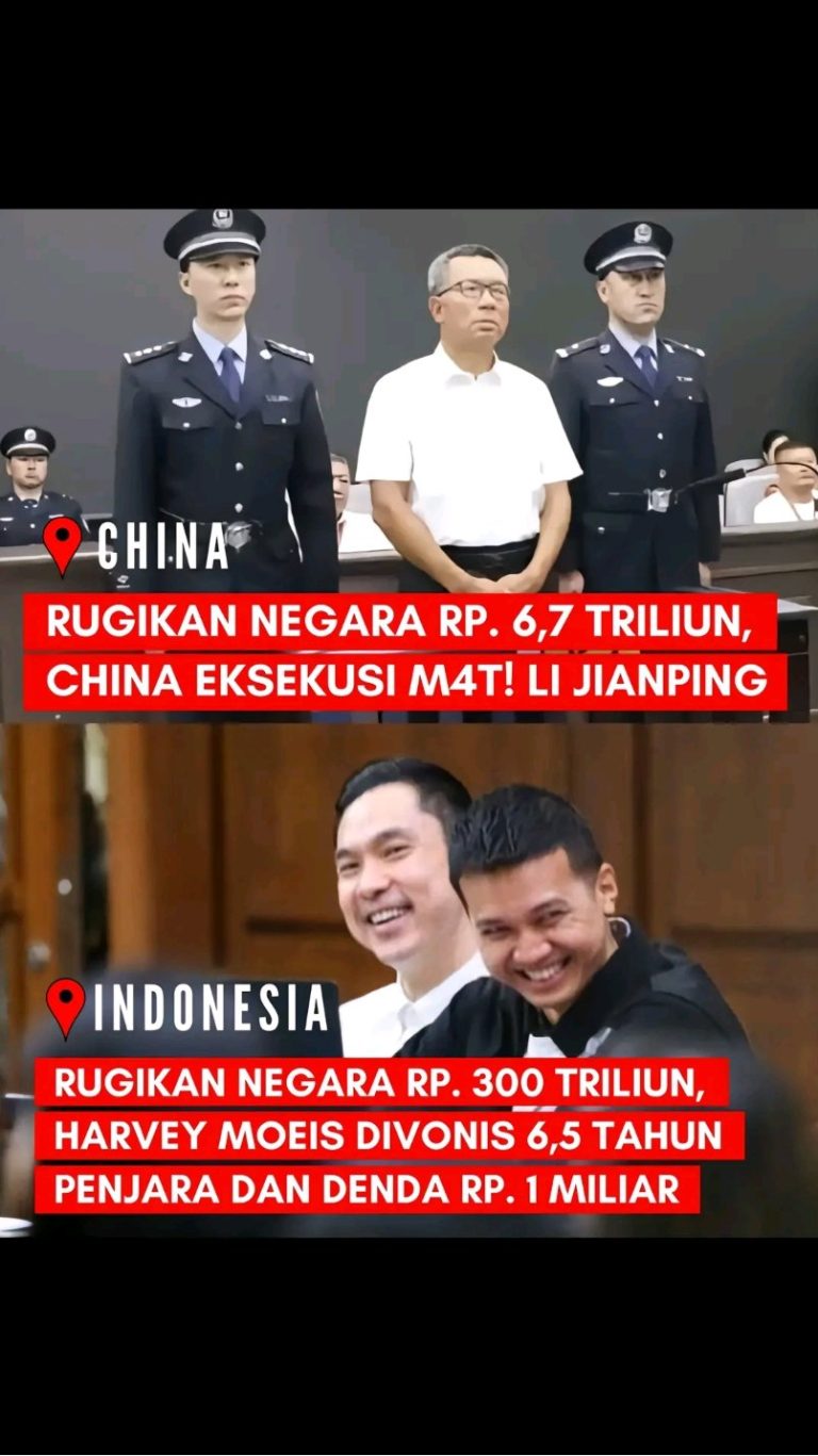 300 Triliun vs 6,8 Triliun: Hukuman Harvey Moeis dan Li Jianping Jadi ...